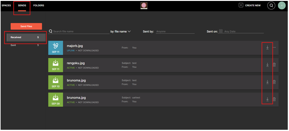 Received Files File Explorer | ASUSTOR NAS